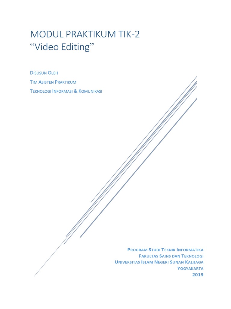 Modul Praktikum TIK-2 - Video Editing | PDF