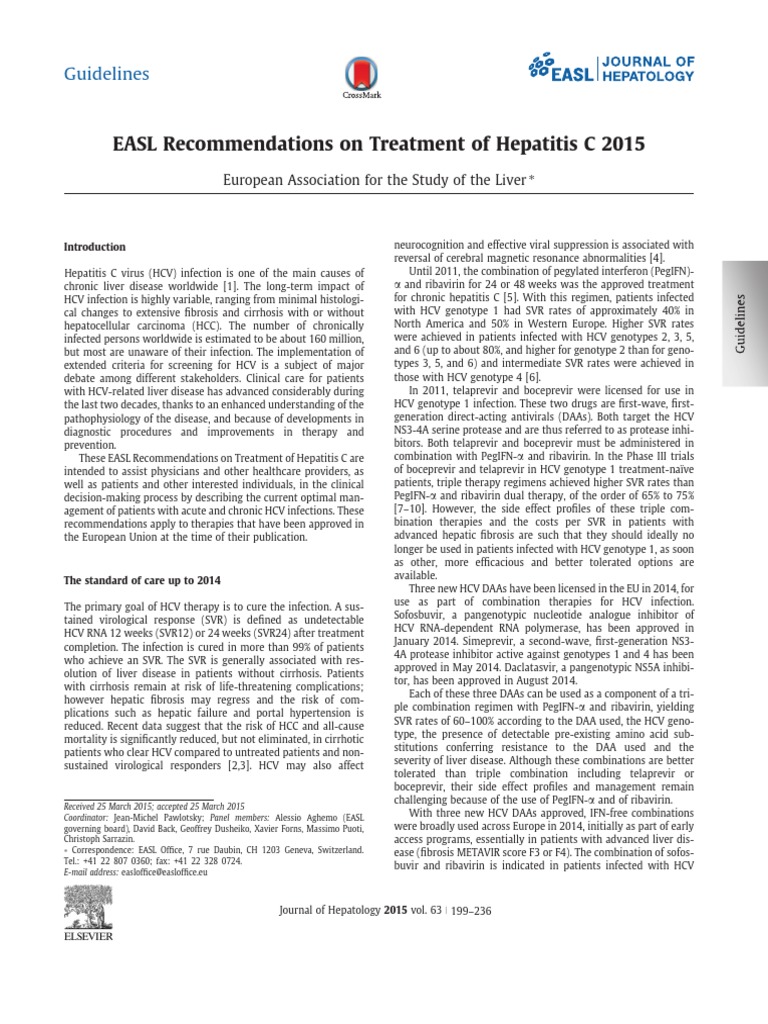 HepC Treatment 2015 | PDF | Hepatitis | Hepatitis C