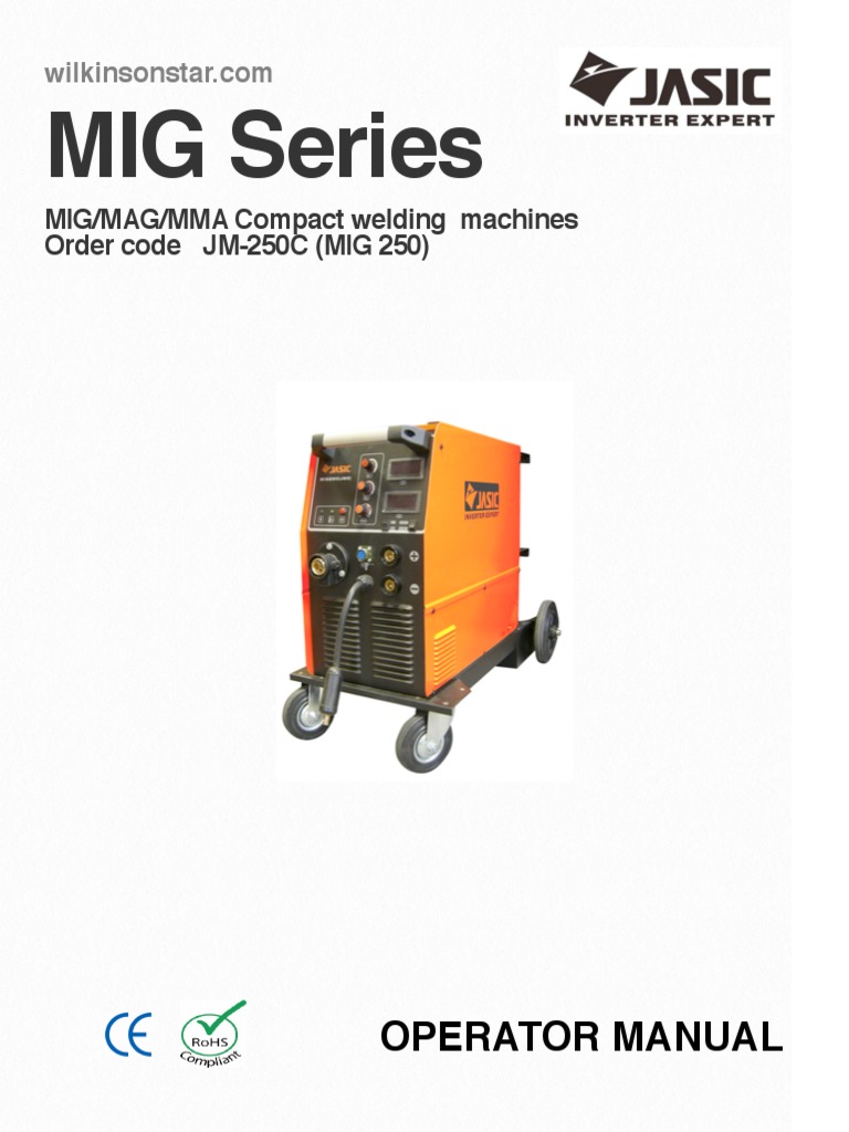 Mig 250c Manual | PDF | Welding | Construction