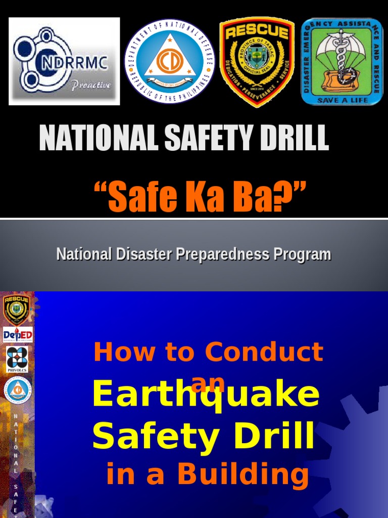 Earthquake Safety Drill Guidelines | PDF | Emergency Management ...