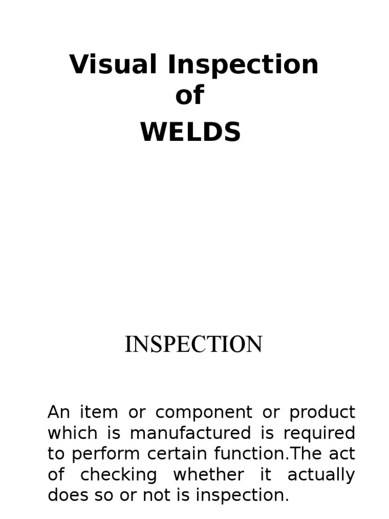 VT For NDT - 2017 | PDF | Welding | Construction