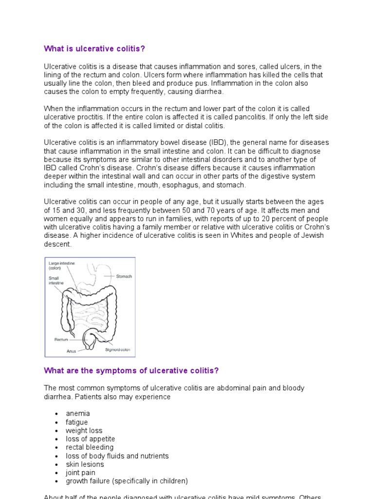 Understanding Ulcerative Colitis Symptoms | PDF | Wellness