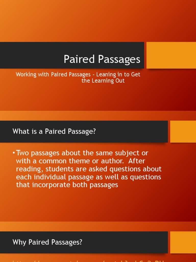 Paired Passages - Presentation | PDF | Butterfly | Pupa