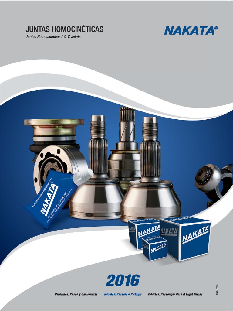 Catalogo Nakata Junta Homocinetica 2016 | PDF | Renault | Vehículos ...