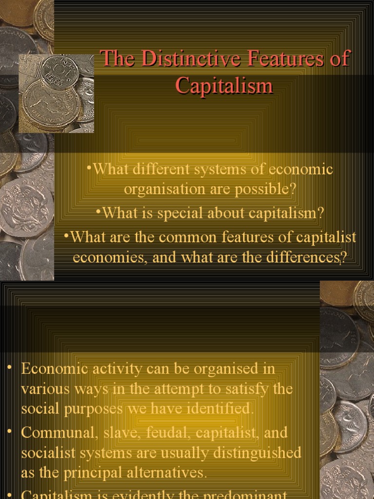 The Distinctive Features of Capitalism (2008) | PDF | Capitalism ...