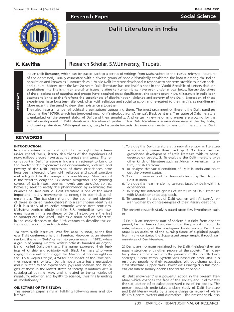 Dalit Literature in India | Dalit | Religion And Belief