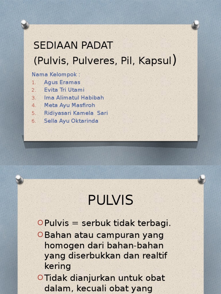 Pulvis, Pulveres | PDF | Pengembangan Diri | Kesehatan Holistik