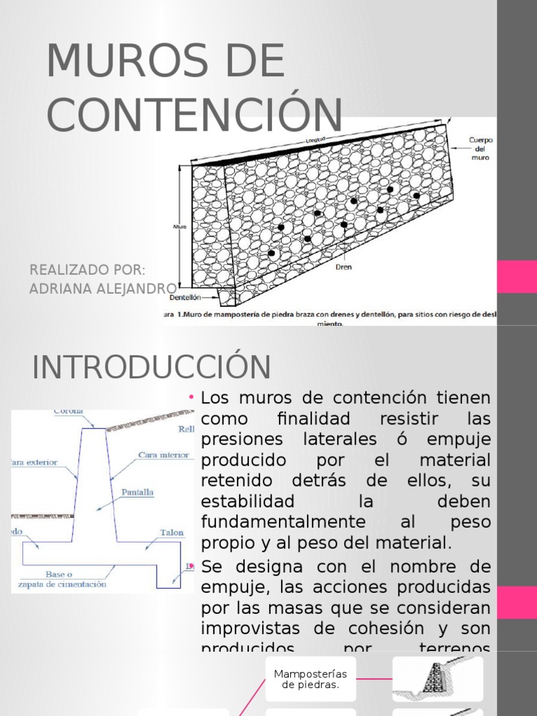 Muros de Contención | Suelo | Fundación (Ingeniería) | Prueba gratuita ...
