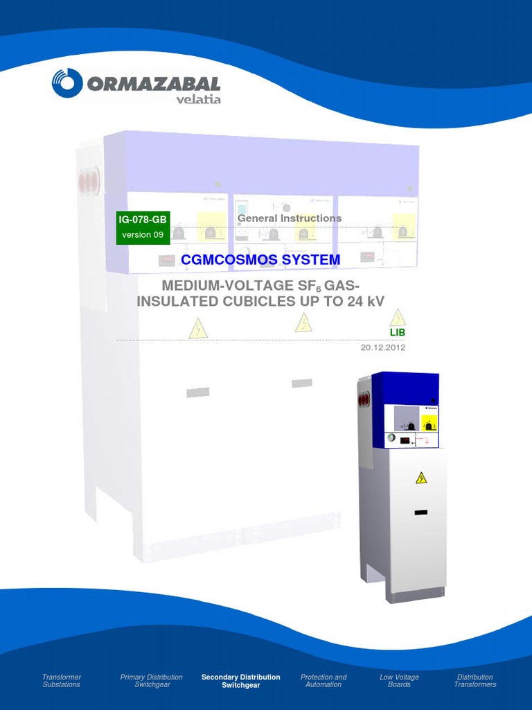 Ormazabal-CGMCOSMOS System2 | Download Free PDF | Power Engineering | Equipment