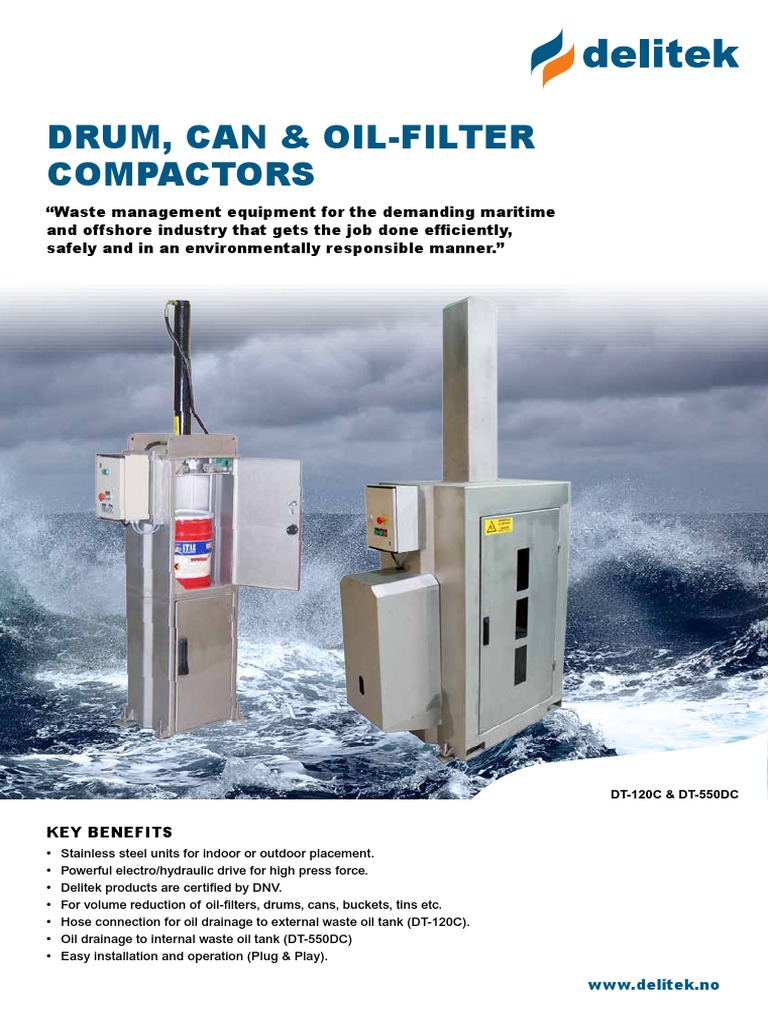 Drum, Can & Oil-Filter Compactors | PDF