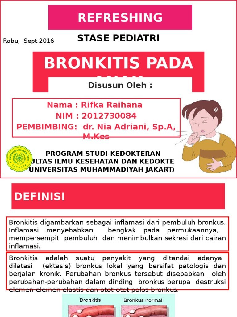 Tatalaksana Bronkitis pada Anak | PDF