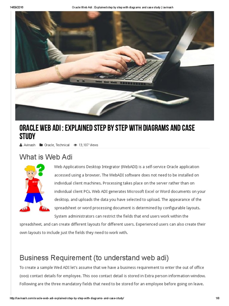 Oracle Web Adi - Explained Step by Step With Diagrams and Case Study - Iavinash PDF | PDF ...