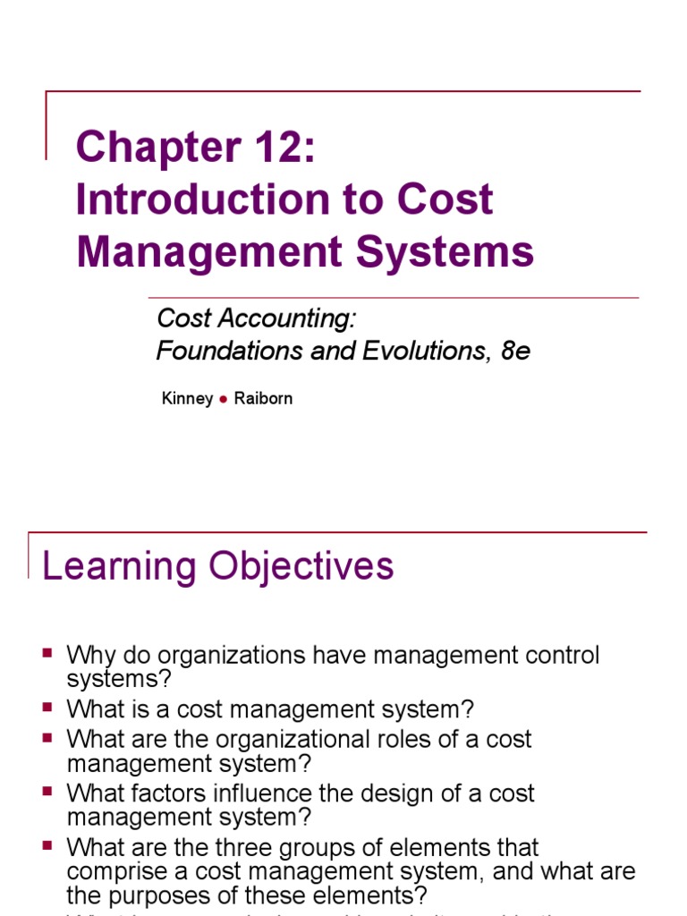 Kinney8e PPT Ch12 | PDF