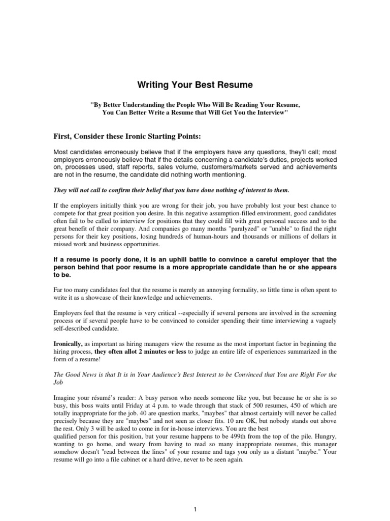 Crafting an AT&T Resume Effectively | PDF | Résumé | At&T