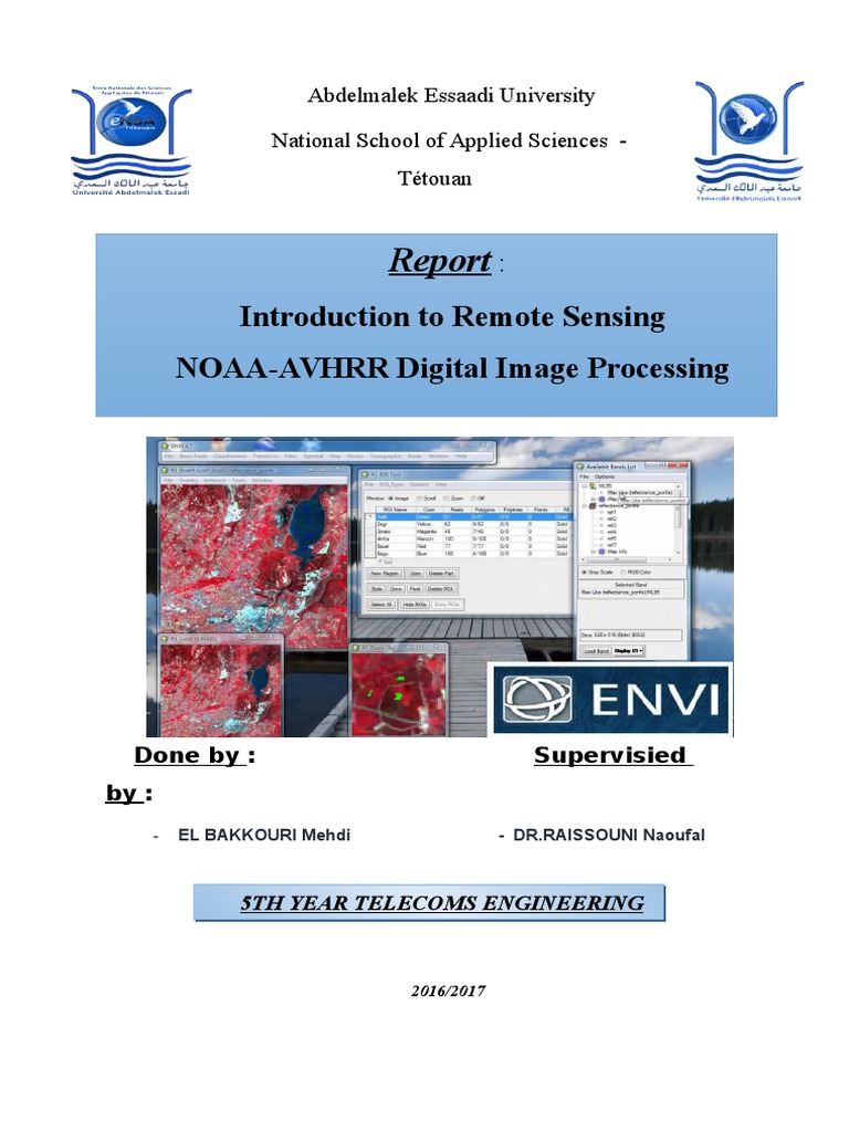 Introduction To Remote Sensing NOAA-AVHRR Digital Image Processing | PDF