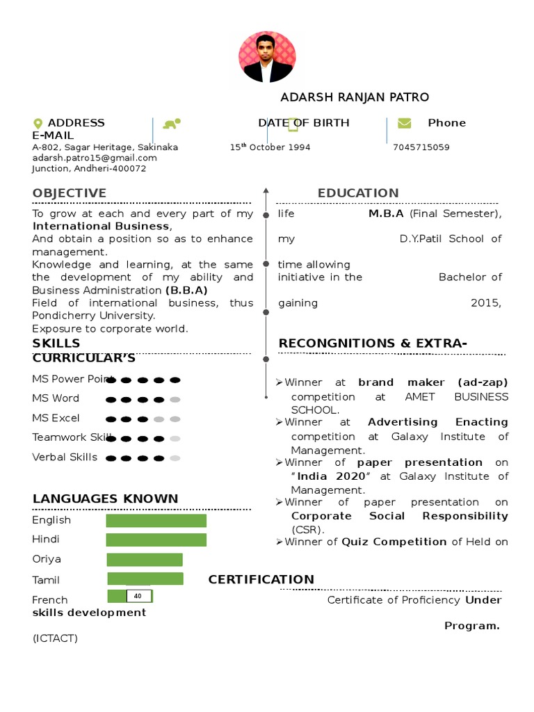MBA Grad Seeking Corporate Role | PDF | Career & Growth | Business