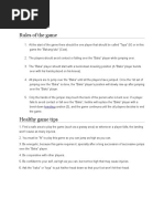 Agawan Base: Rules and History | PDF | Sports & Recreation