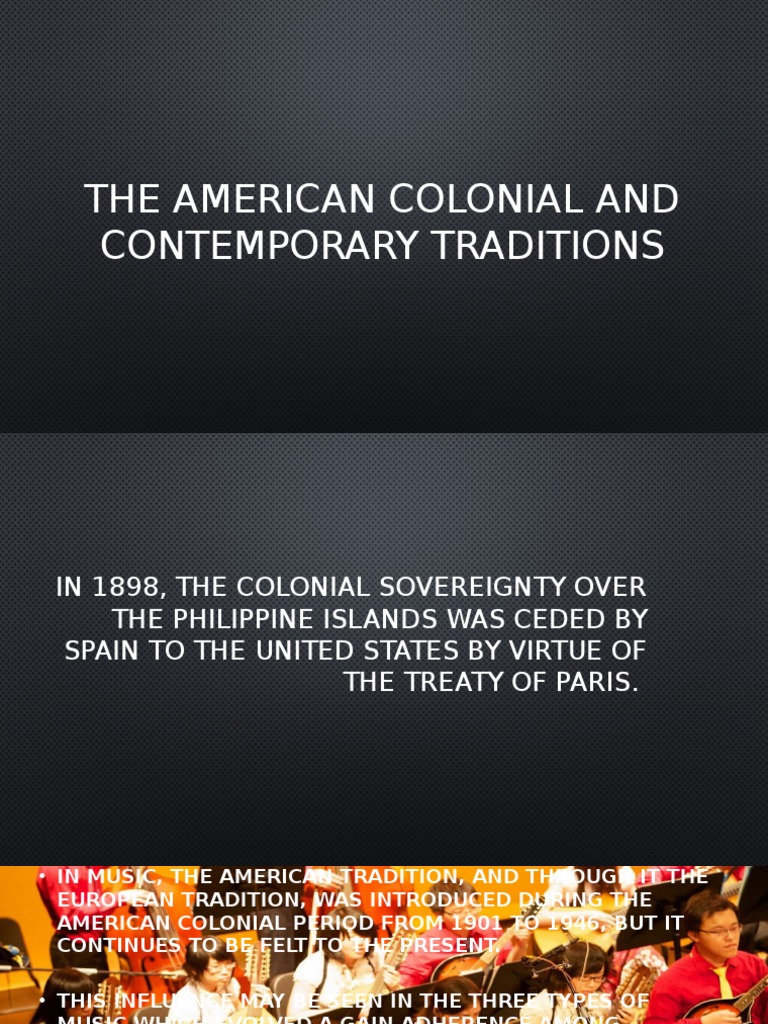 The American Colonial and Contemporary Traditions | PDF | Symphony ...