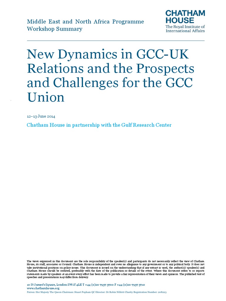 Uk GCC | PDF | Gulf Cooperation Council | Member State Of The European ...