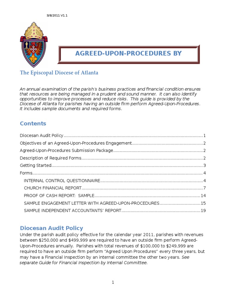 1 Agreed Upon Procedures Guide | PDF | Trust Law | Internal Control