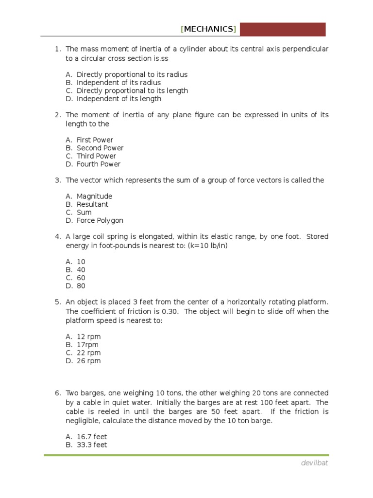 Mechanics 1 | PDF | Apsis | Force