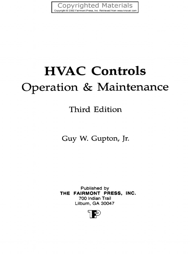 HVAC Controls - Operation and Maintenance | PDF | Hvac | Air Conditioning