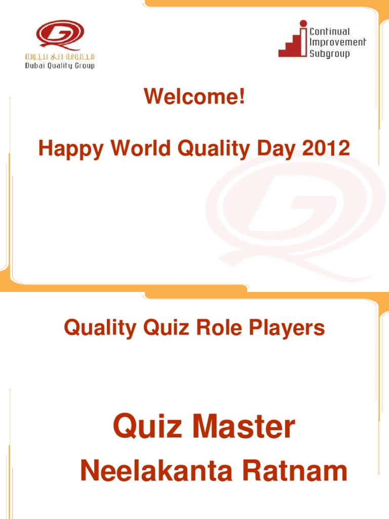 Quality Quiz Competition 2012 Overview | PDF | Business | Science
