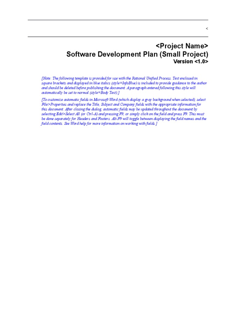 Software Development Plan | PDF