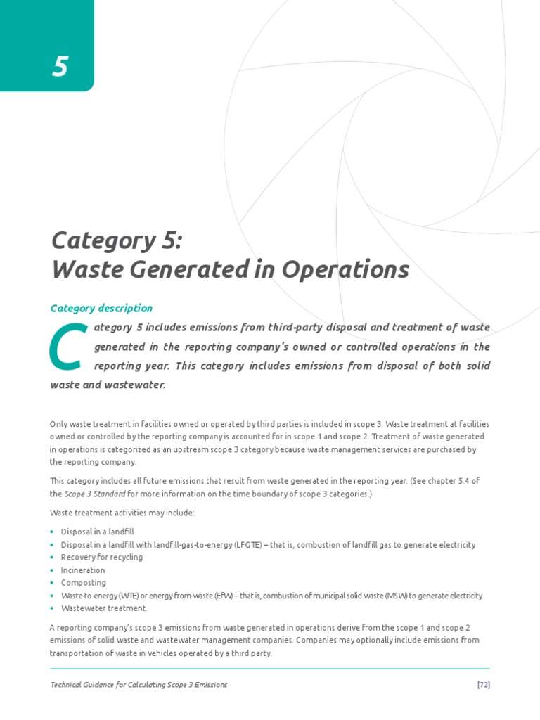 Waste Generated in Operations | PDF | Waste | Waste Management