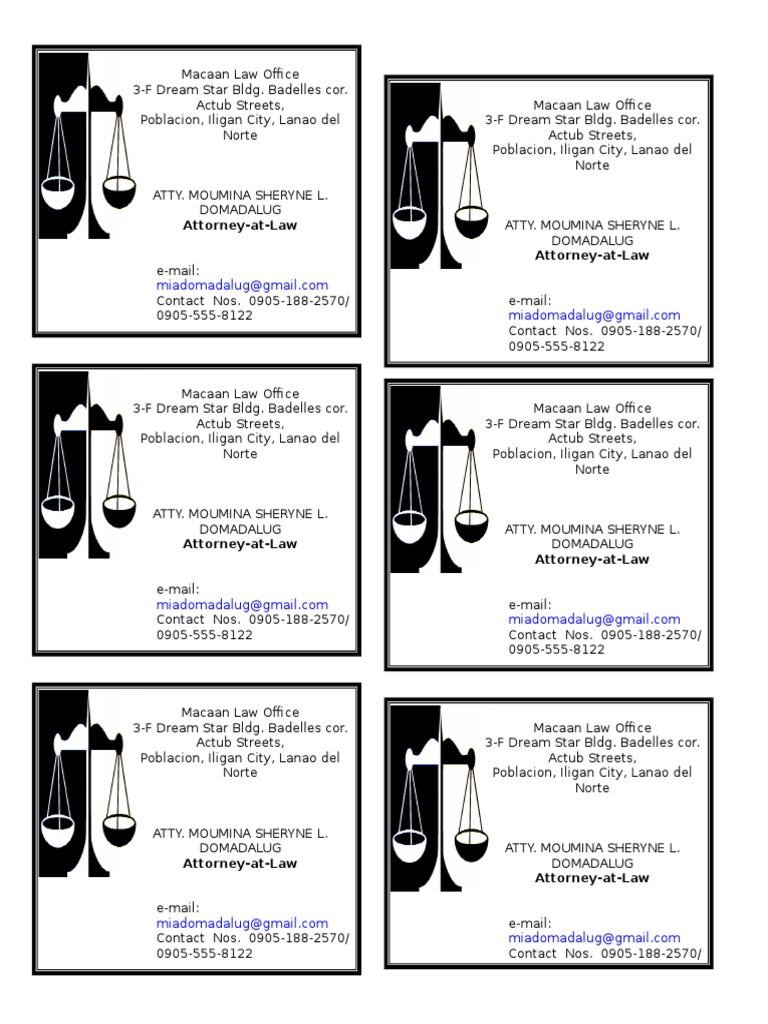 Calling Card - Mia | PDF