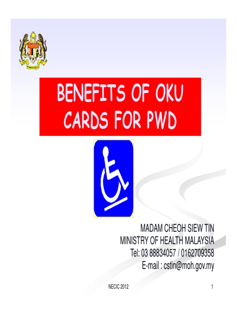 Benefits of OKU Card PDF | Download Free PDF | Visual Impairment ...