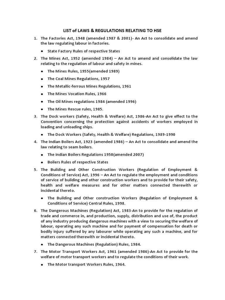 LIST of LAWS | Download Free PDF | Energy And Resource | Environmental ...