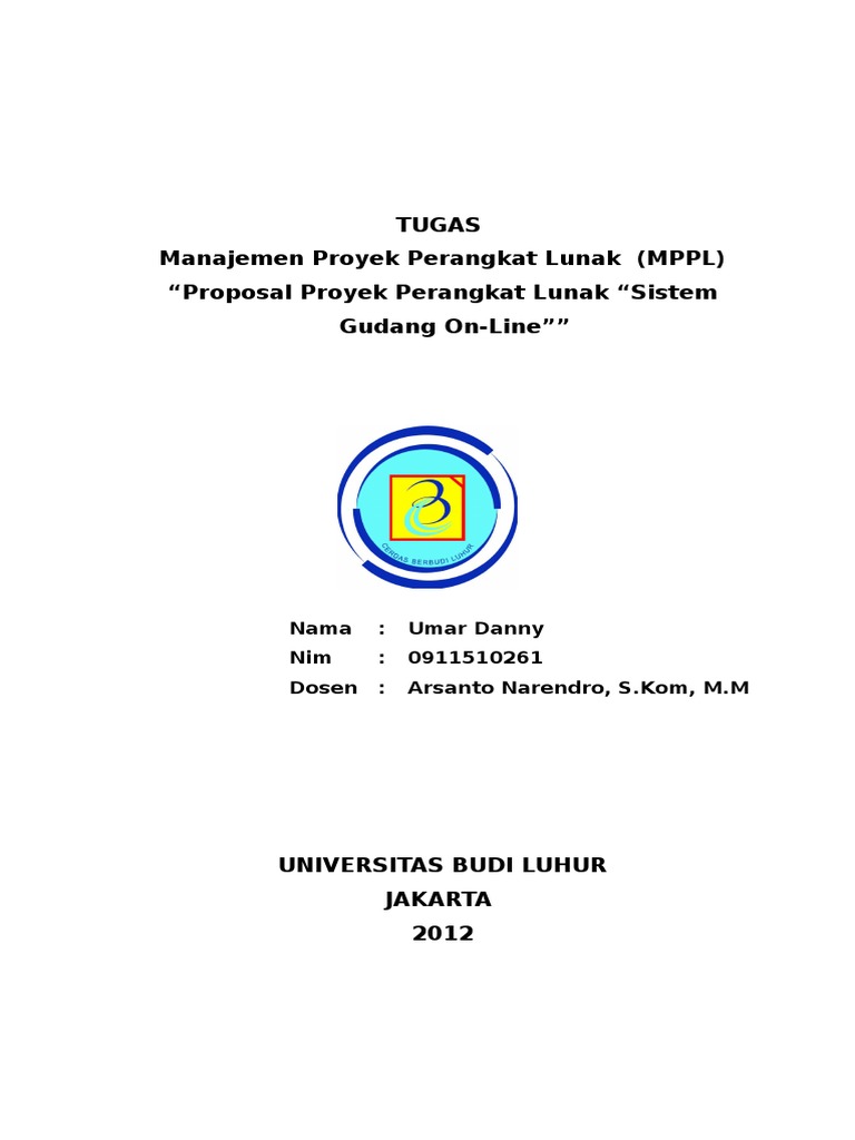 Proposal Proyek Perangkat Lunak | PDF Proposal Proyek Perangkat Lunak | PDF