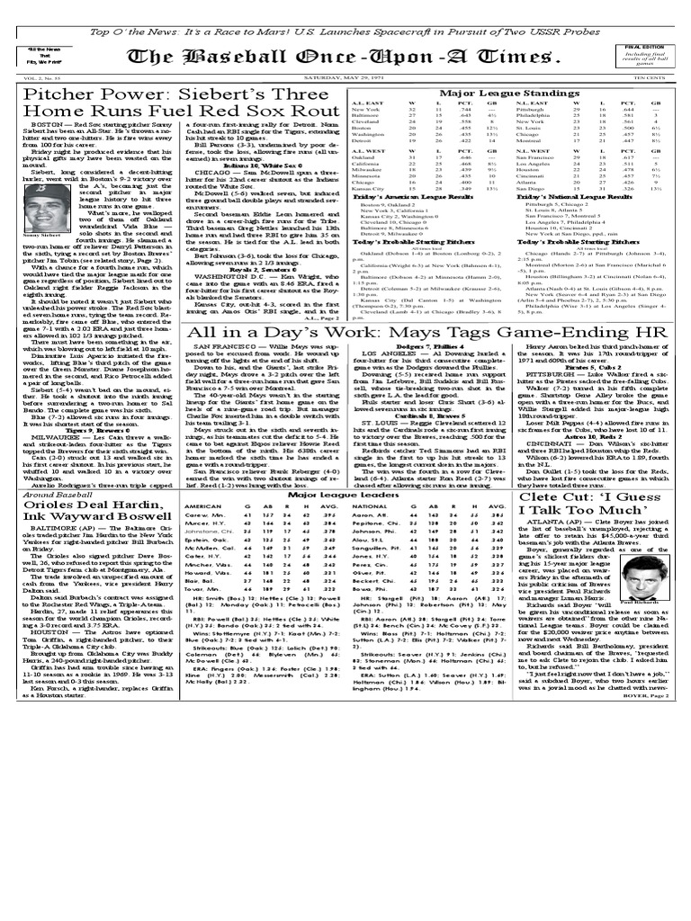 The Baseball Once-Upon-A Times.: Pitcher Power: Siebert's Three Home ...