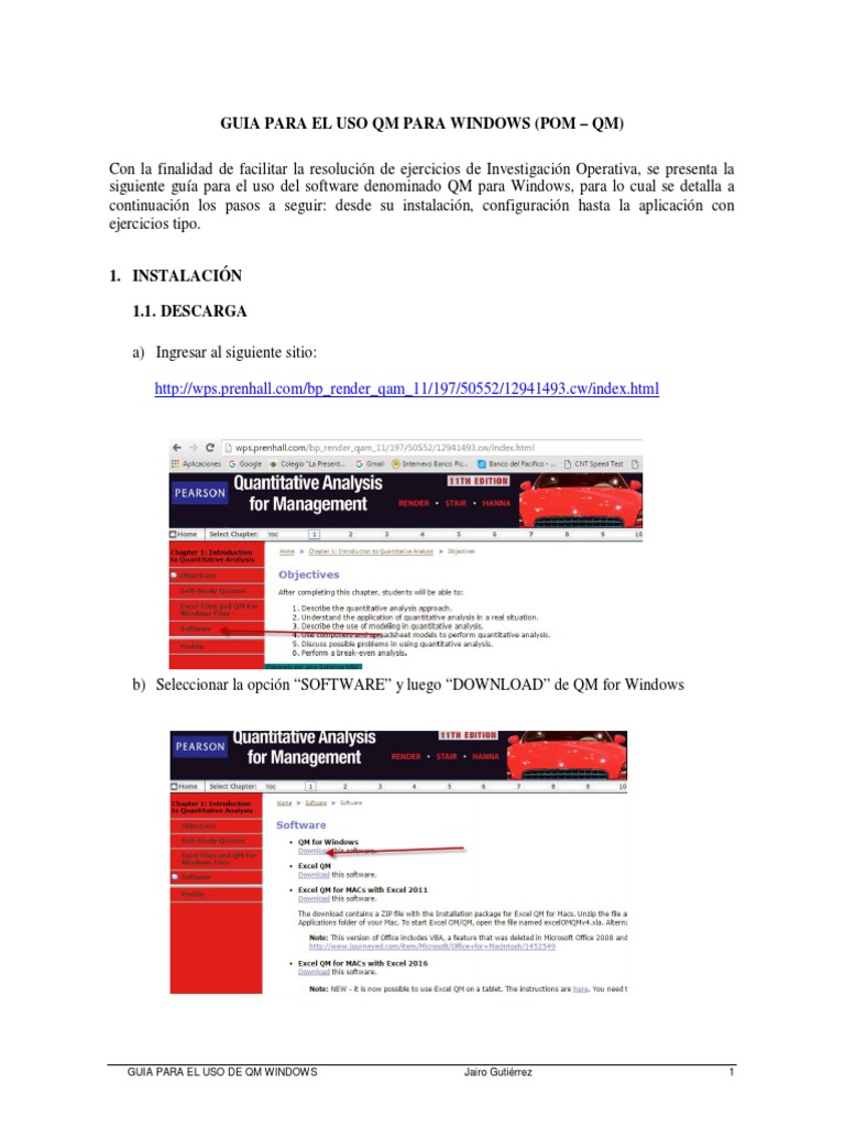 Guia Qm Para Windows (Pom – Qm) | Microsoft Windows | Programación de ...