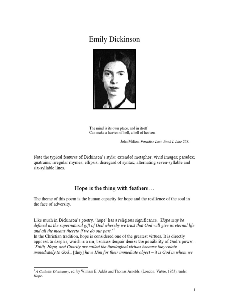 Analysis of Emily Dickinson's Poetry | PDF | General Fiction