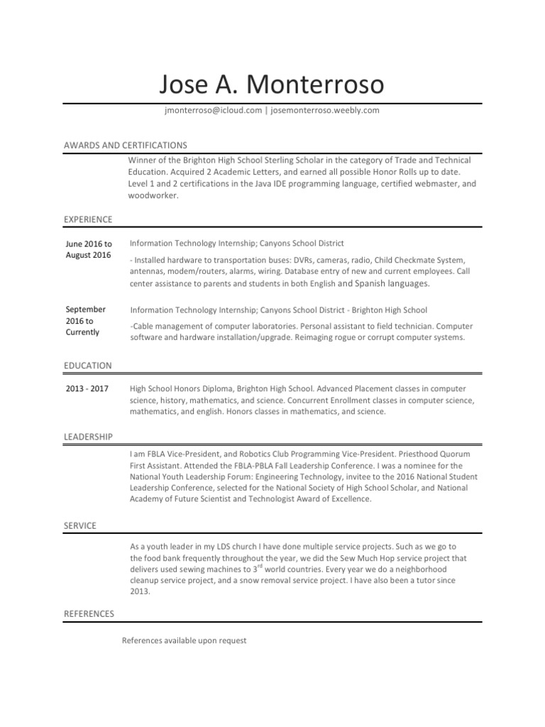 Eportfolioresume | PDF