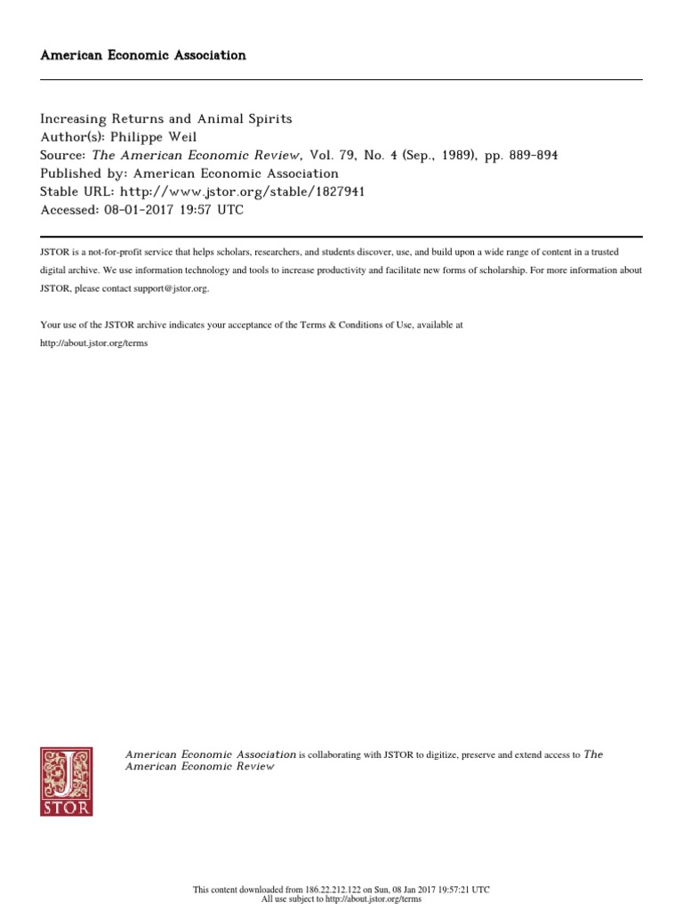 American Economic Association The American Economic Review | PDF ...