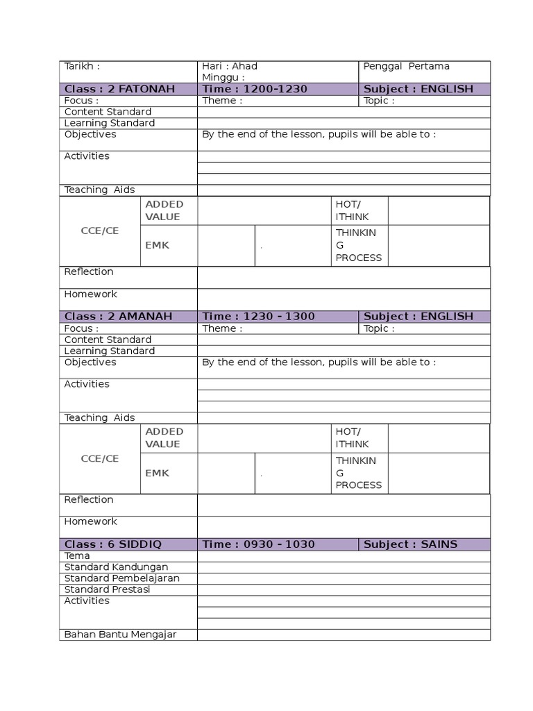 Lesson Plan | PDF | Teaching | Education Theory