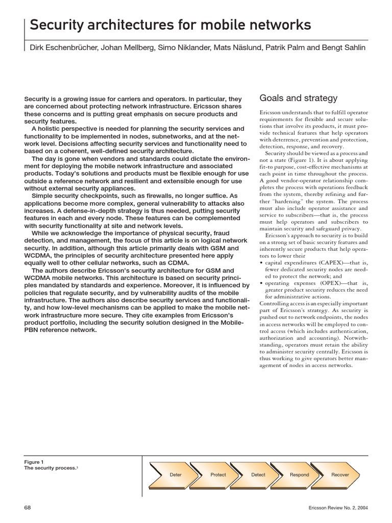 Ericsson Network Security | PDF | Computer Security | Security