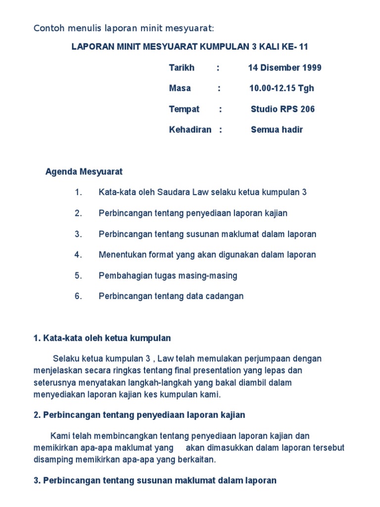 Contoh Laporan | PDF