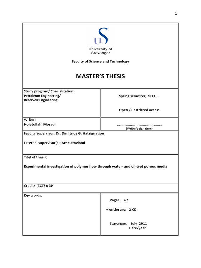 Master Thesis Hojat Moradi | PDF | Viscosity | Shear Stress