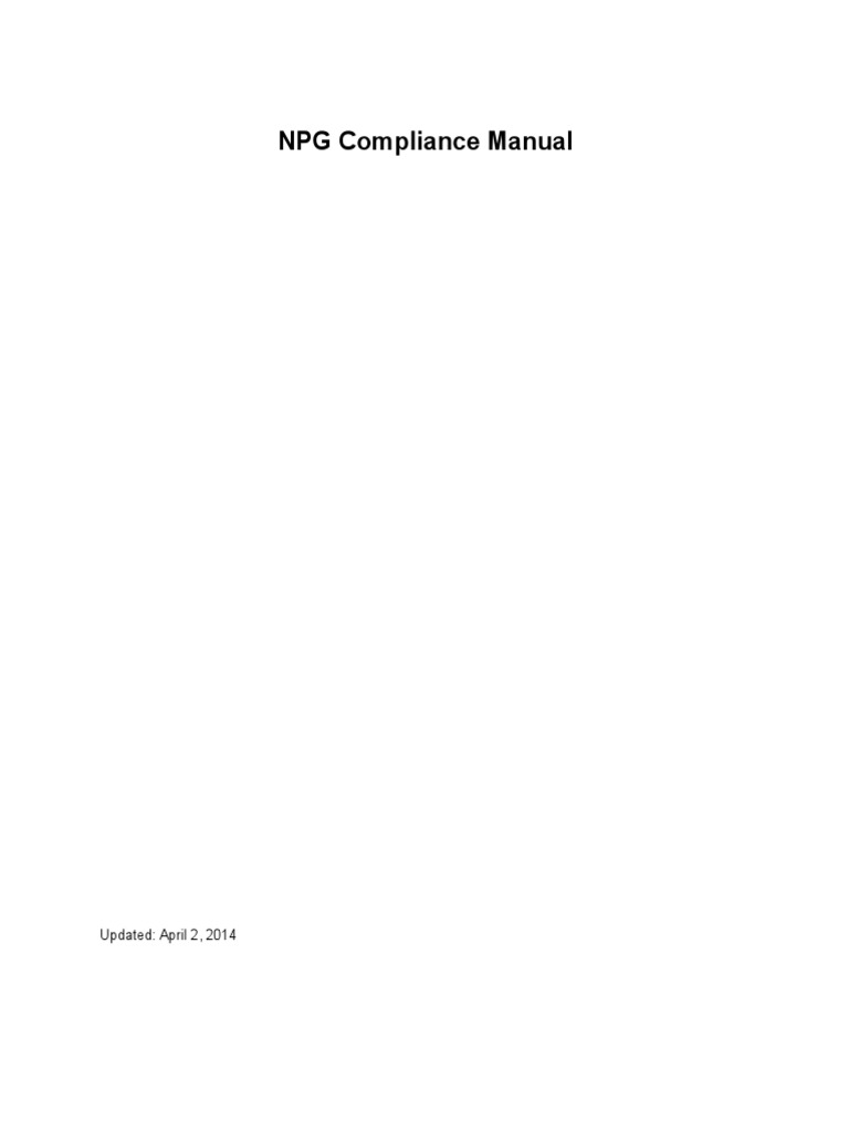 NPG Compliance | Download Free PDF | Packaging And Labeling | Consumer ...