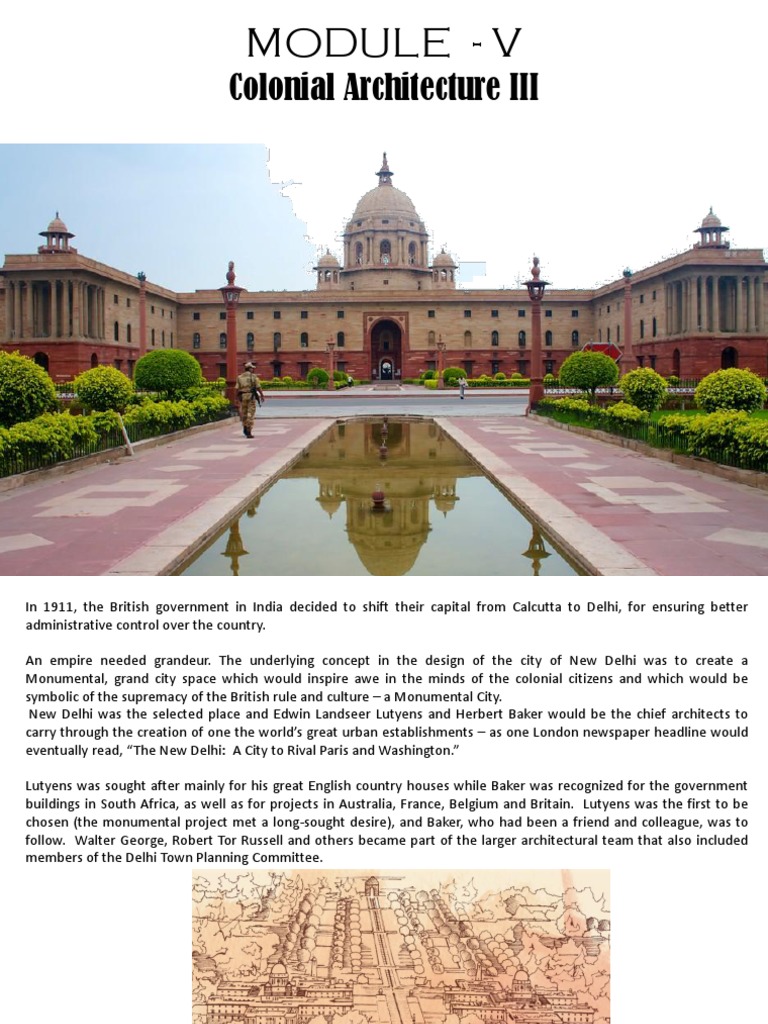 Colonial Architecture | PDF | New Delhi | Architectural Design