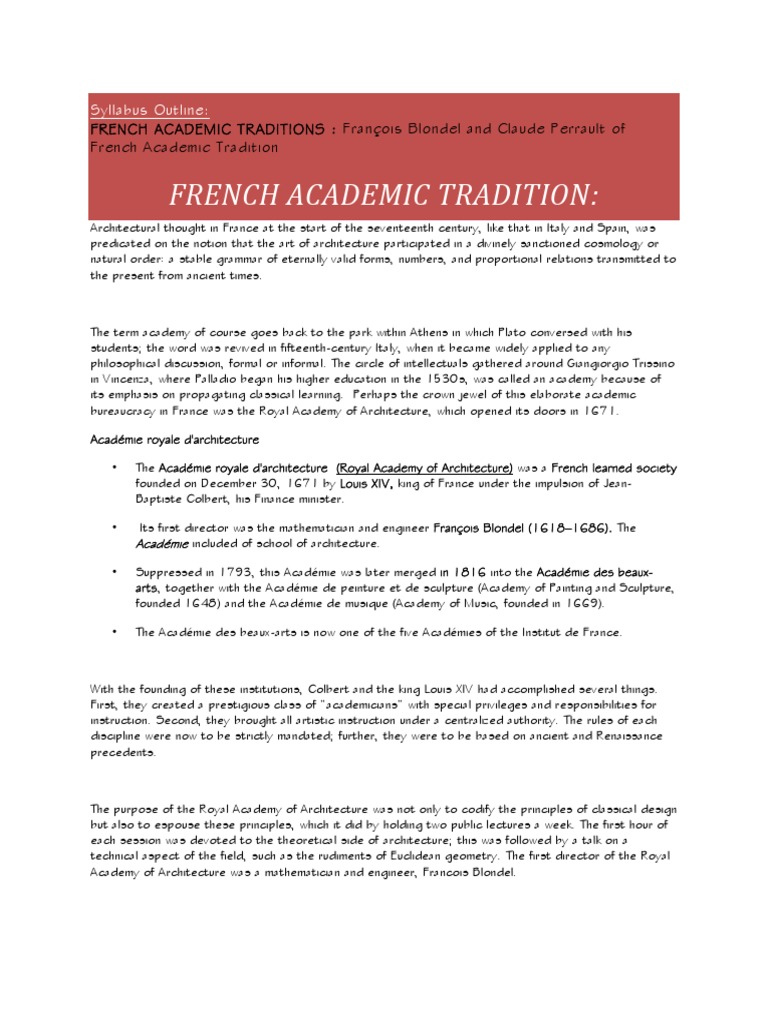 French Academic Traditions | PDF | Sculpture