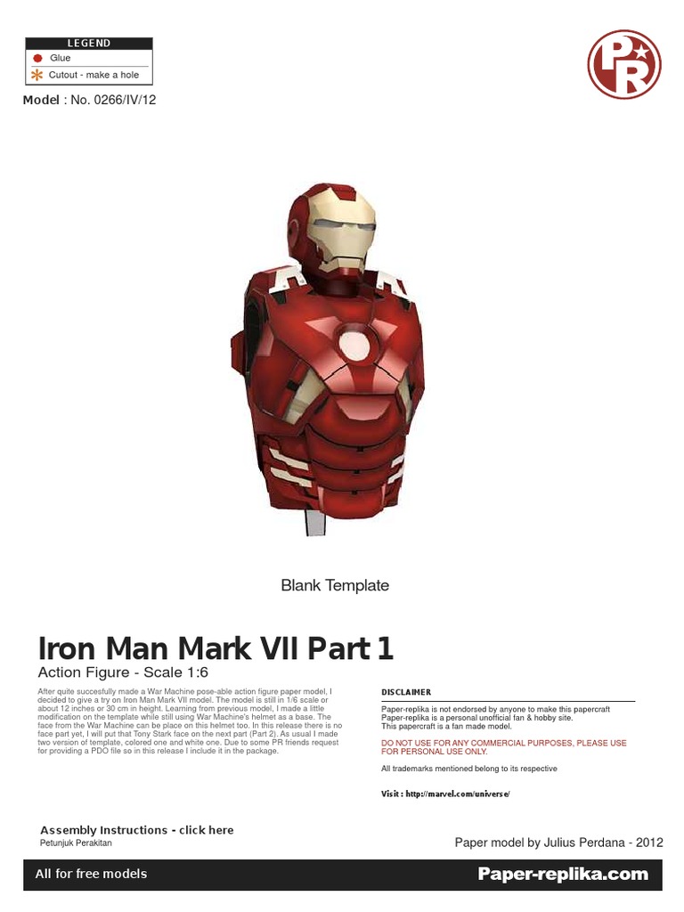 Iron Man 2 Papercraft