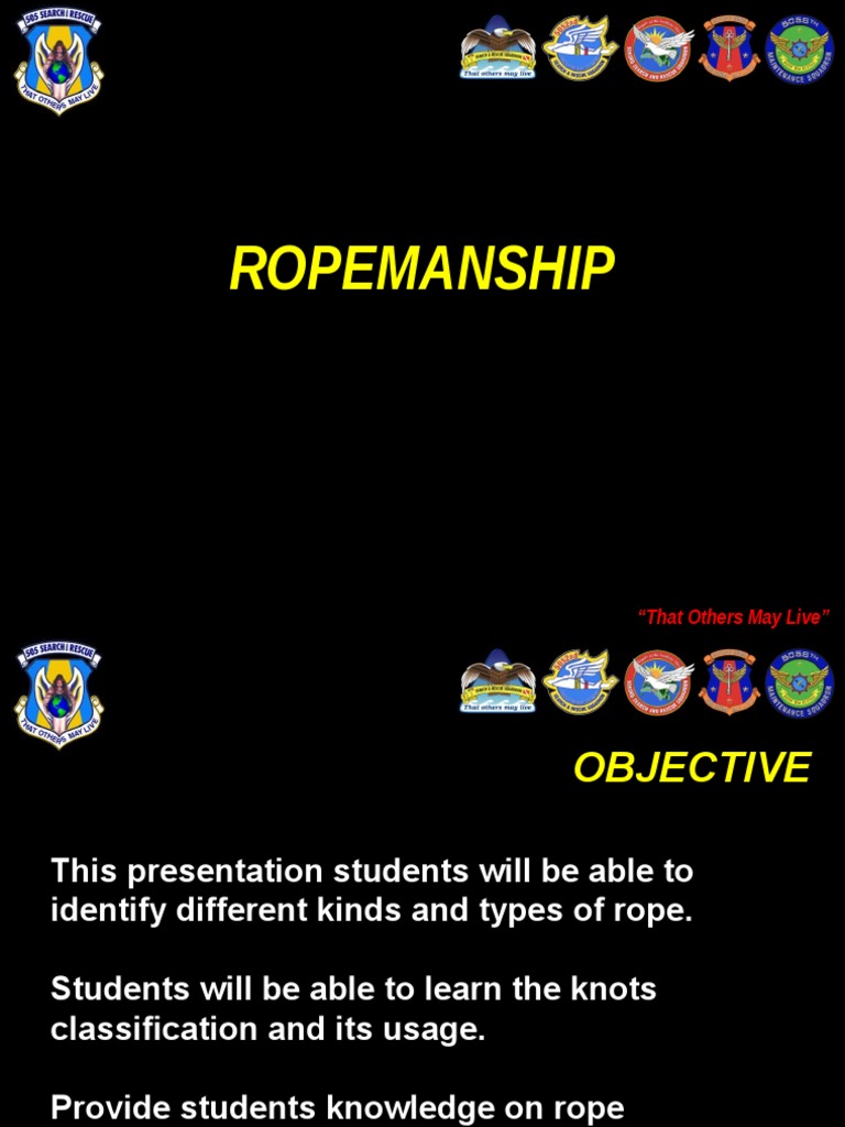 Ropemanship and Knot Tying | PDF | Rope | Knot