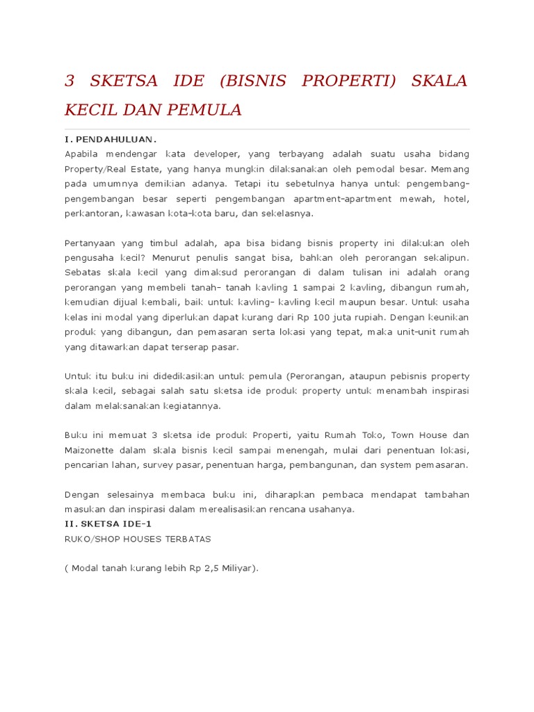 3 Sketsa Ide | PDF