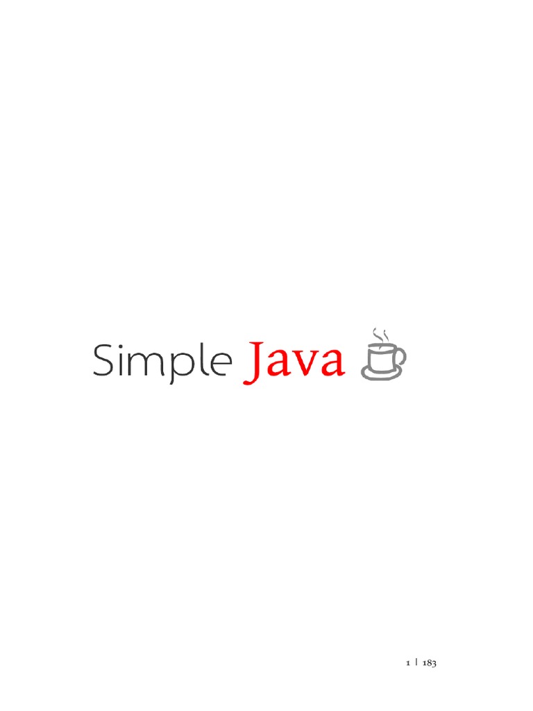 Simple Java Pdf Constructor Object Oriented Programming Programming 8818