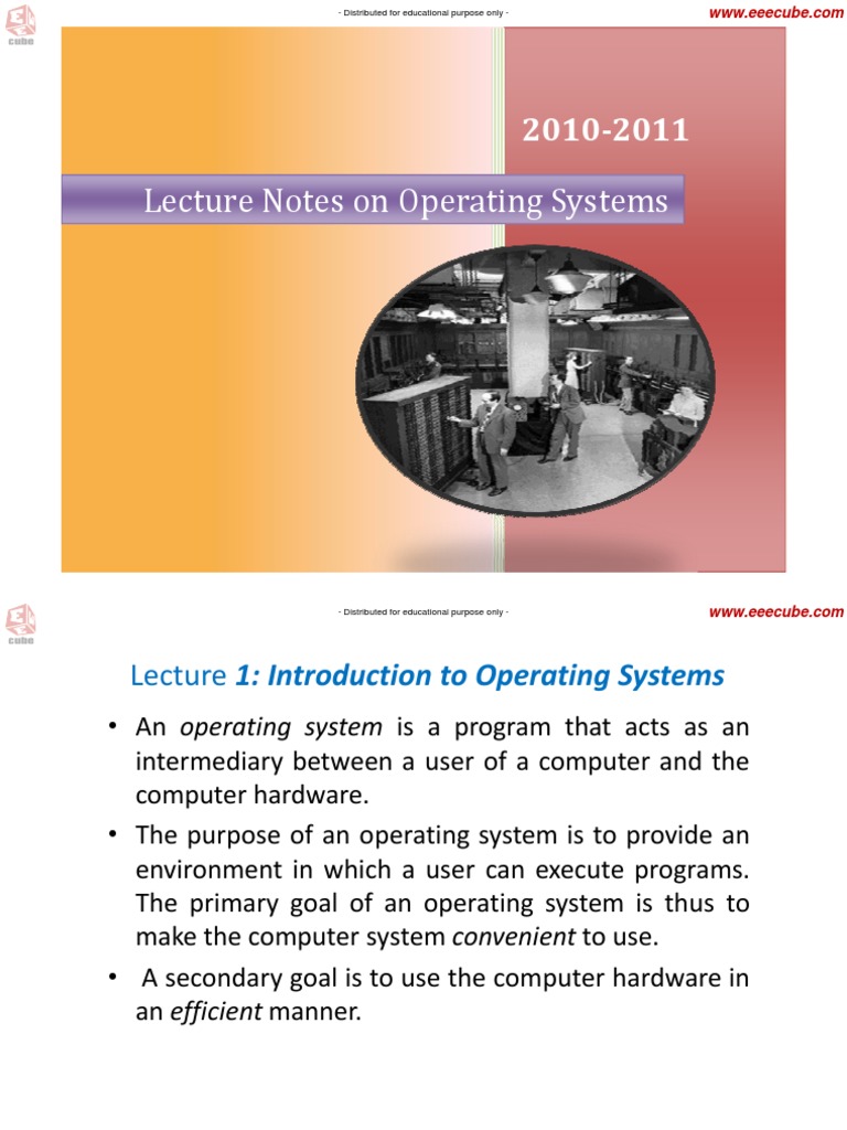 Os Notes | PDF | Scheduling (Computing) | Computer Data Storage